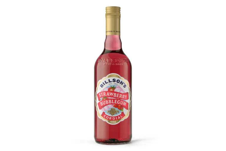 Billsons Strawberry Bubblegum Cordial 700ml – Top Brew
